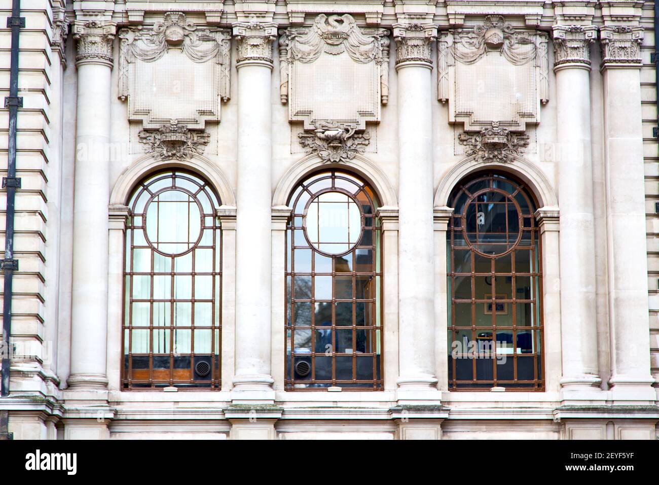 Windon in england london and glass the wall Stock Photo - Alamy