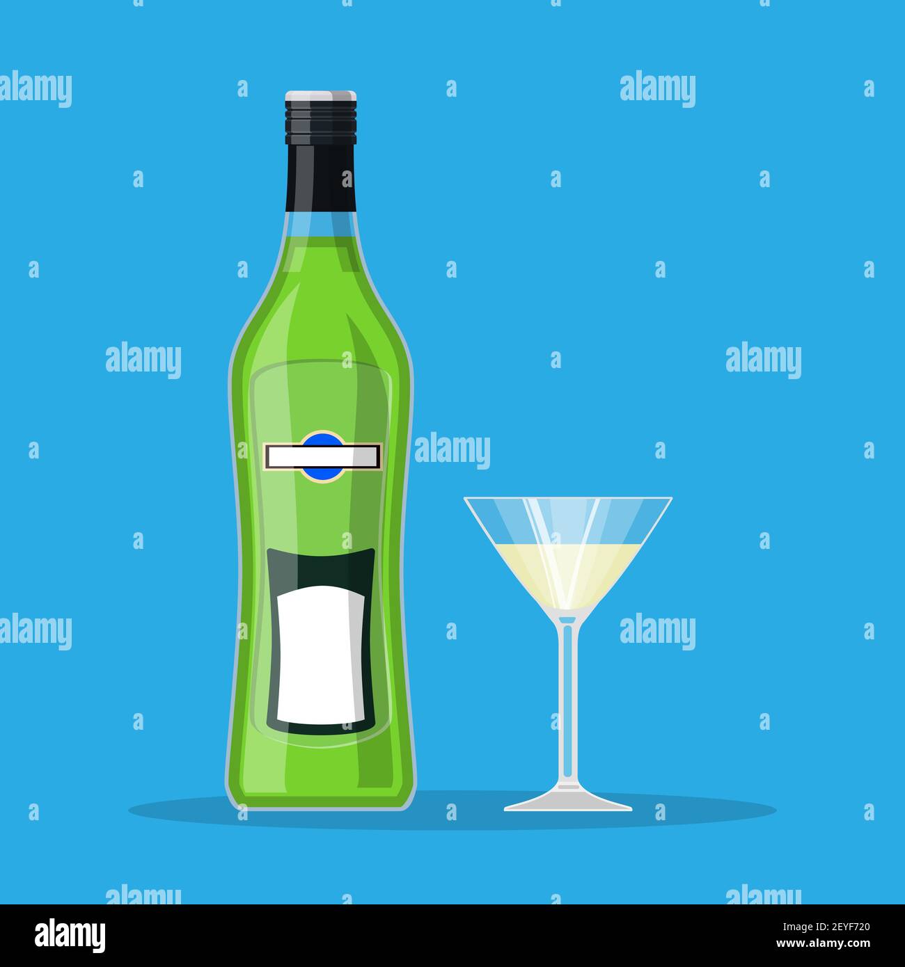 Dry vermouth Stock Vector Images - Alamy