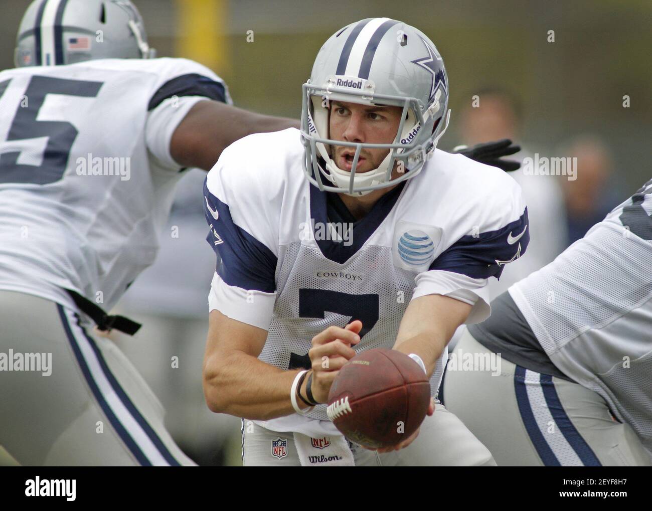 Cowboys quarterback Alex Tanney during the Cowboys Blue-White scrimmage ...