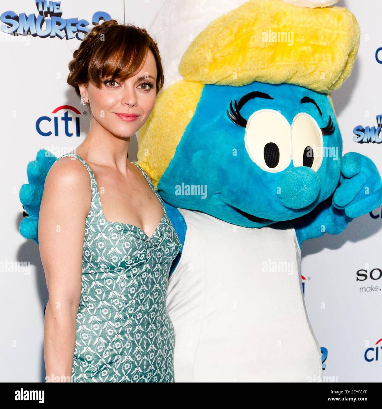 Christina Ricci attends the Smurfs 2 premiere held at the Lighthouse ...
