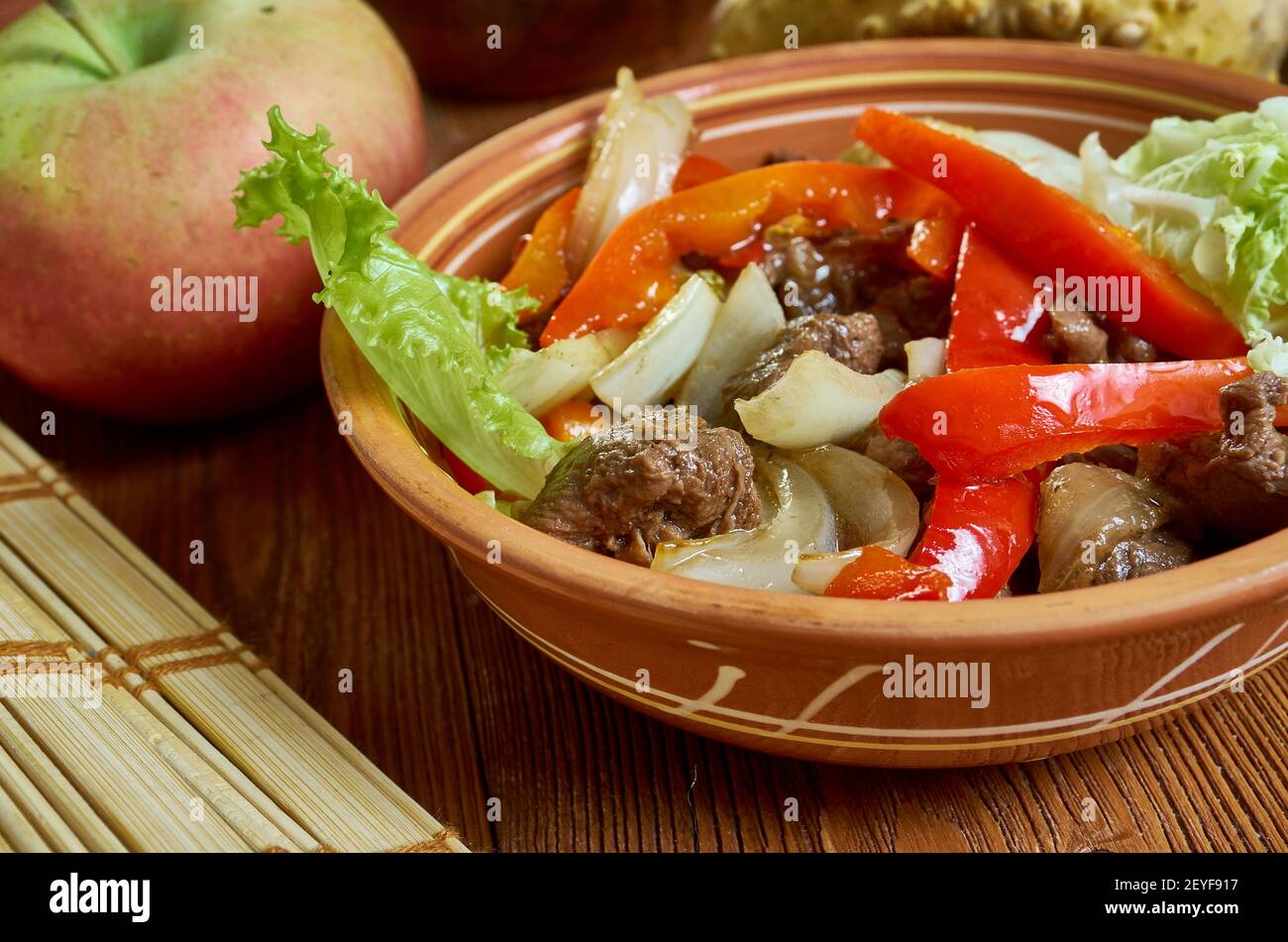 Derek tibs - Ethiopian of meat foods, ither lamb, beef, or goat Stock ...