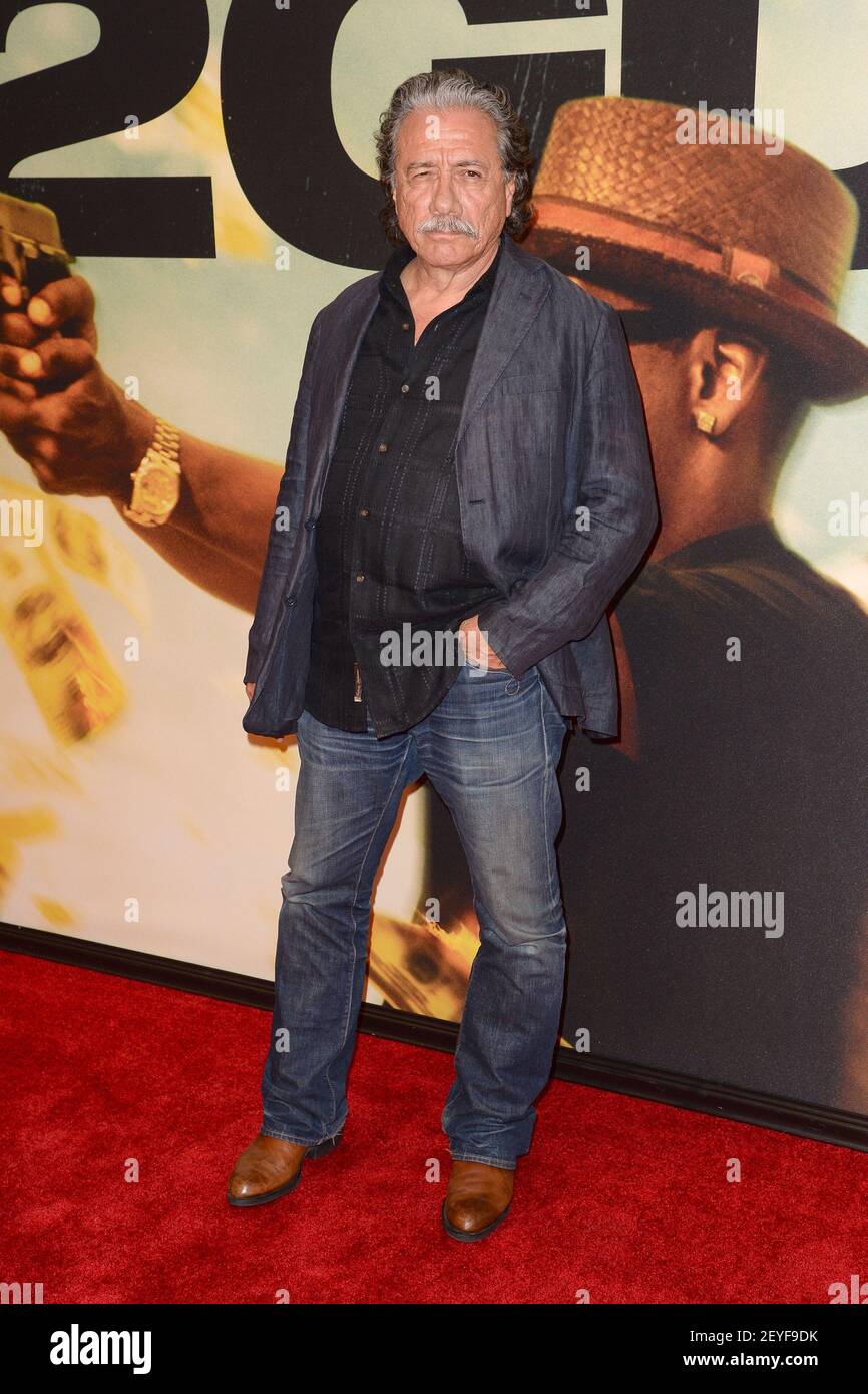 Actor Edward James Olmos attends the '2 Guns' New York Premiere at SVA ...