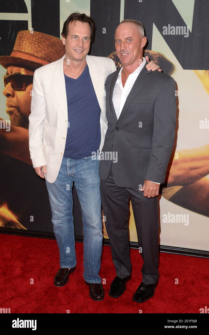(L-R) Bill Paxton and Robert John Burke attend the '2 Guns' New York ...