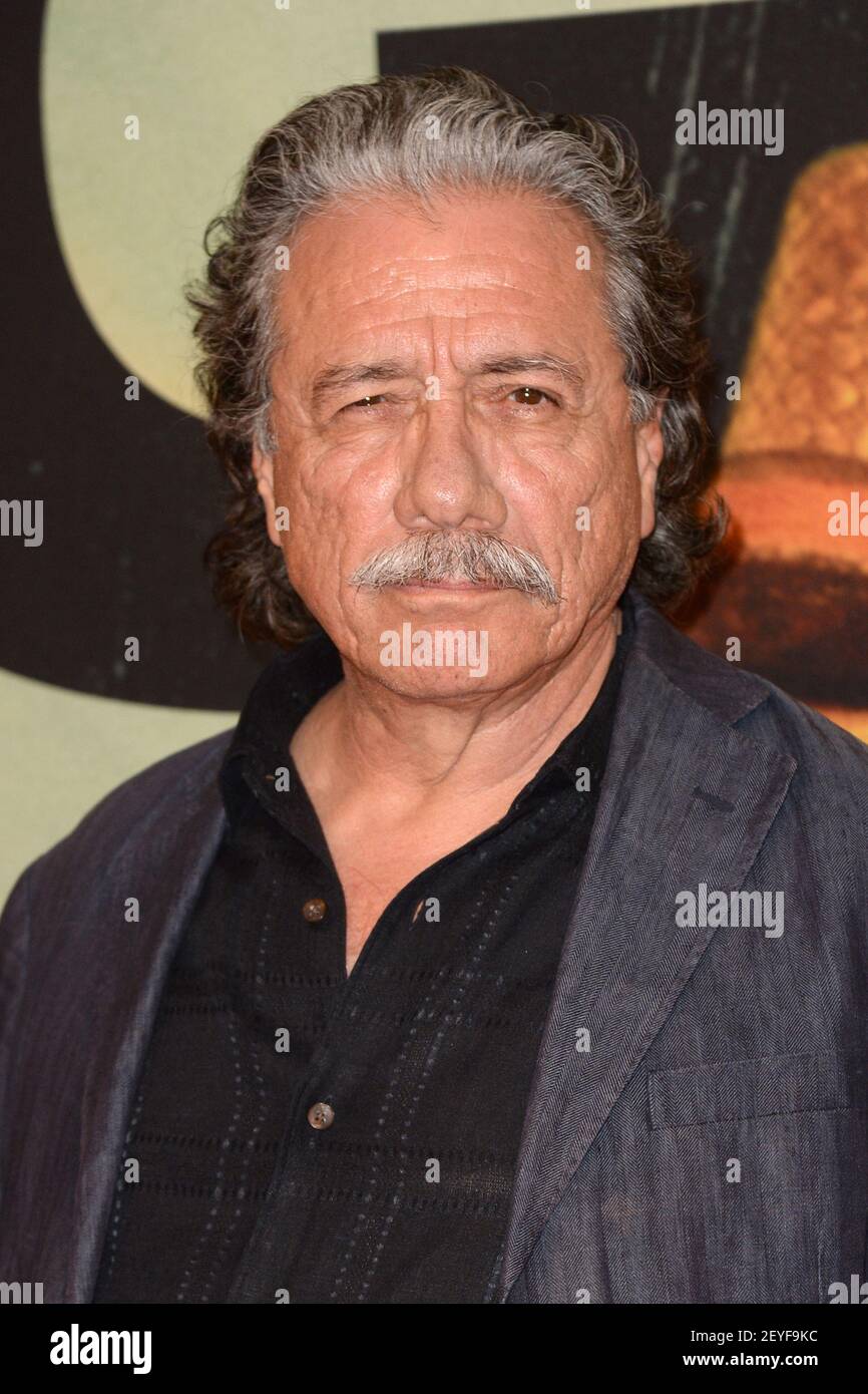 Actor Edward James Olmos attends the '2 Guns' New York Premiere at SVA ...