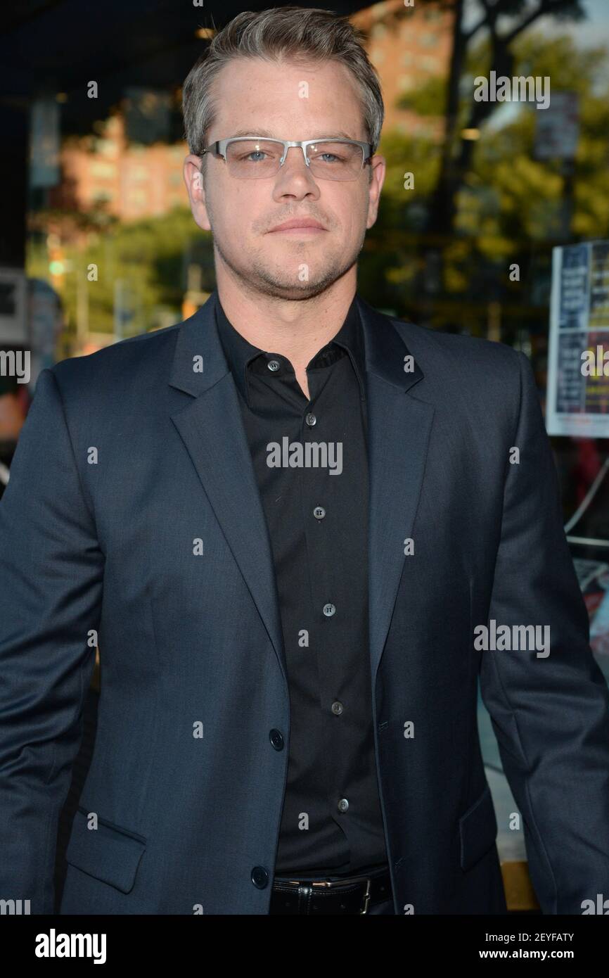 Actor Matt Damon attends the 'Elysium' New York screening at the ...