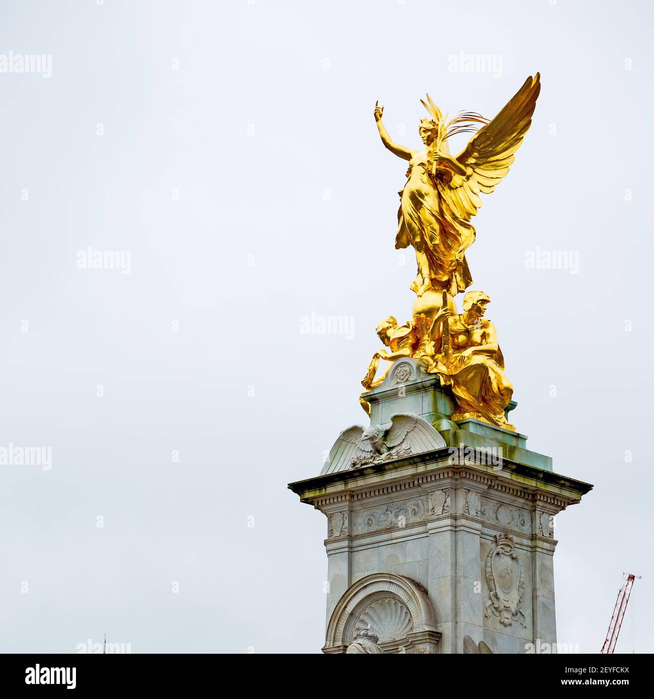 Historic marble and statue in old city of london england Stock Photo ...