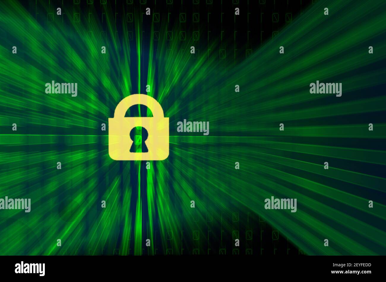 abstract representation of blue binary numbers and digital screen ...