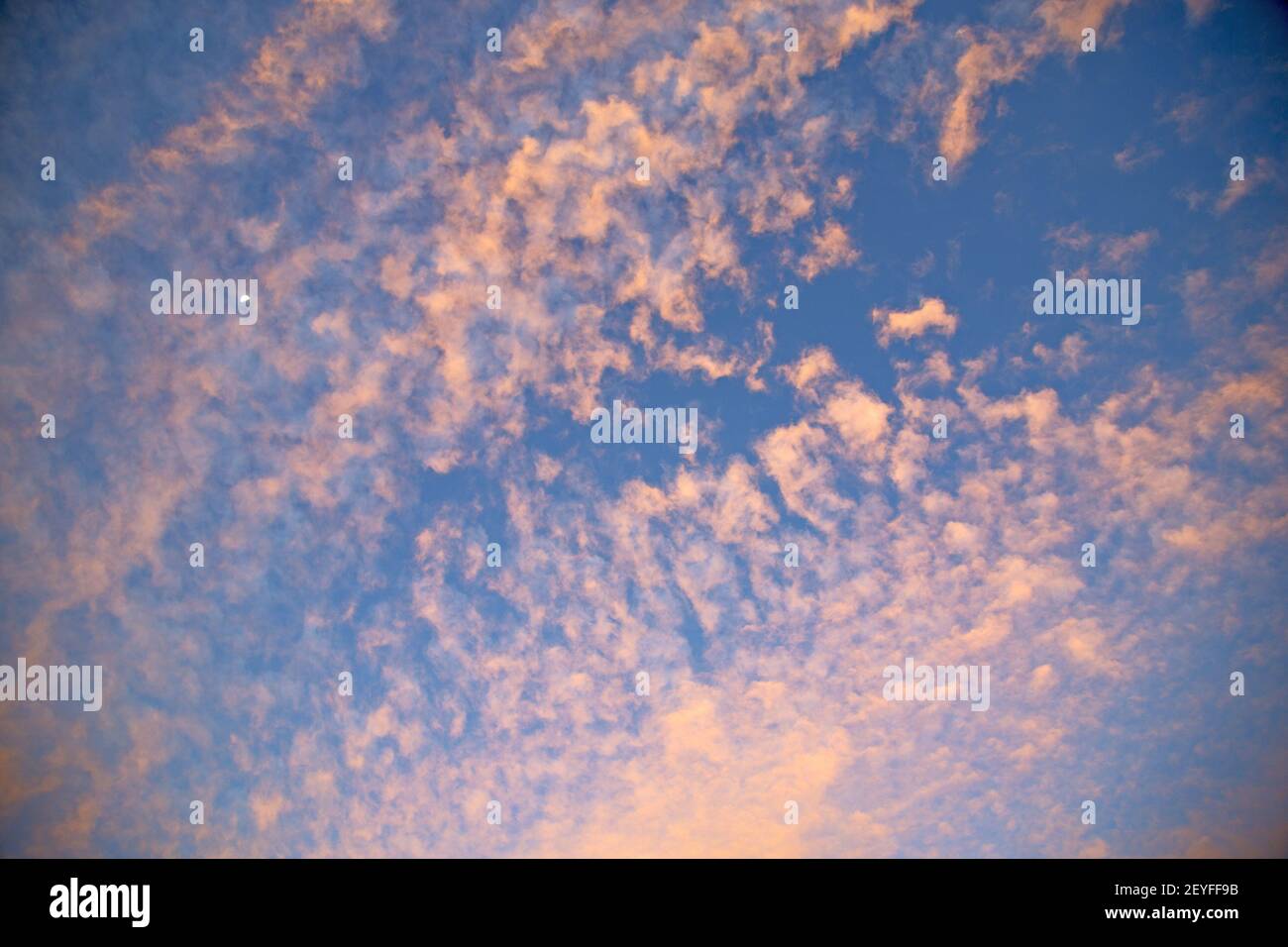 Sunrise in the colored sky background Stock Photo - Alamy