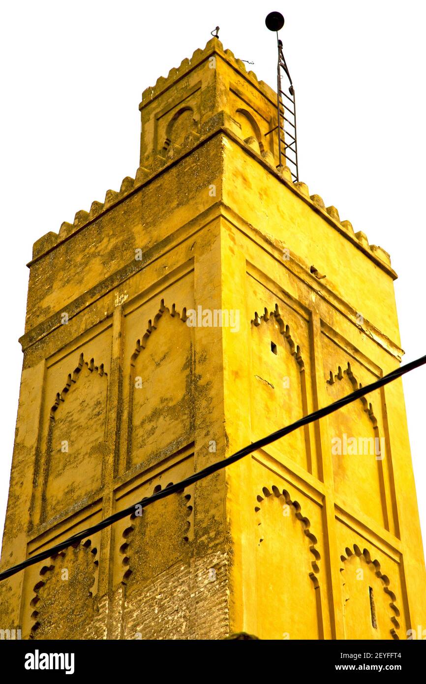 Muslim in mosque the history symbol morocco Stock Photo - Alamy