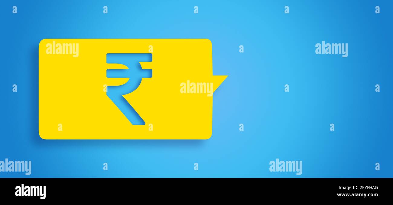 Blue sign indian rupee symbol hi-res stock photography and images - Alamy