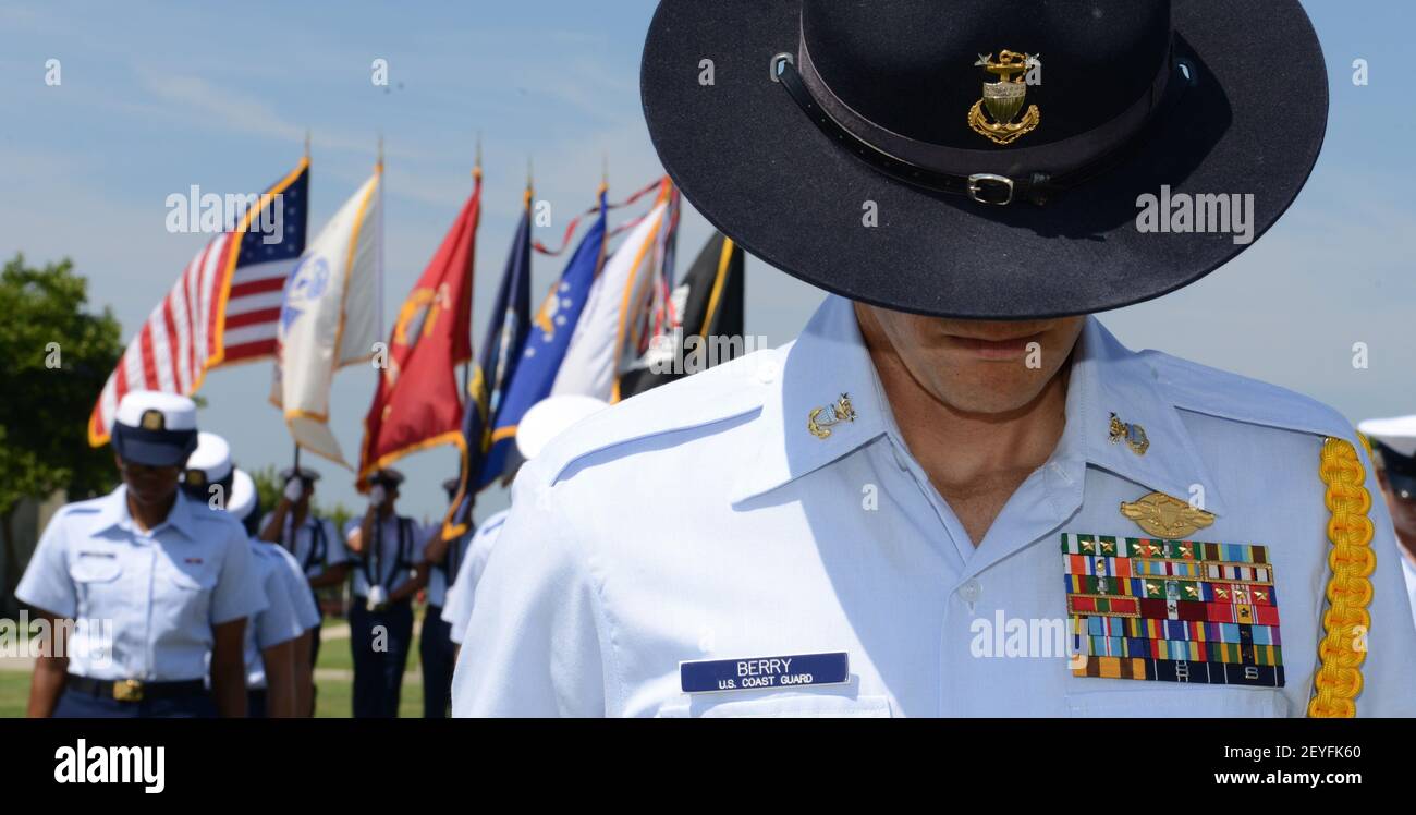 U.S. Coast Guard Master Chief Petty Officer Robert Berry, the battalion ...