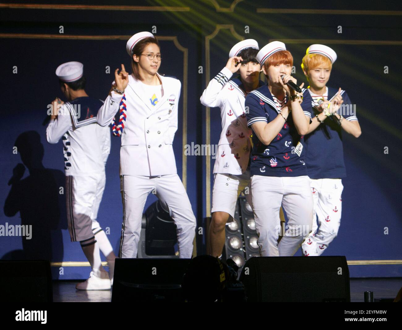 8 August 2013 - Seoul, South Korea : South Korean K-Pop boys band B1A4 ...