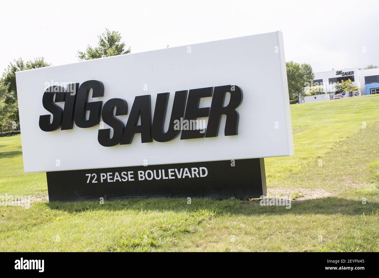 The sign outside of A Sig Sauer firearms manufacturing facility in ...