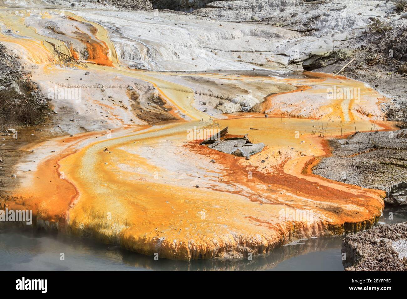 Silica and minerals in geothermal water hi-res stock photography and ...