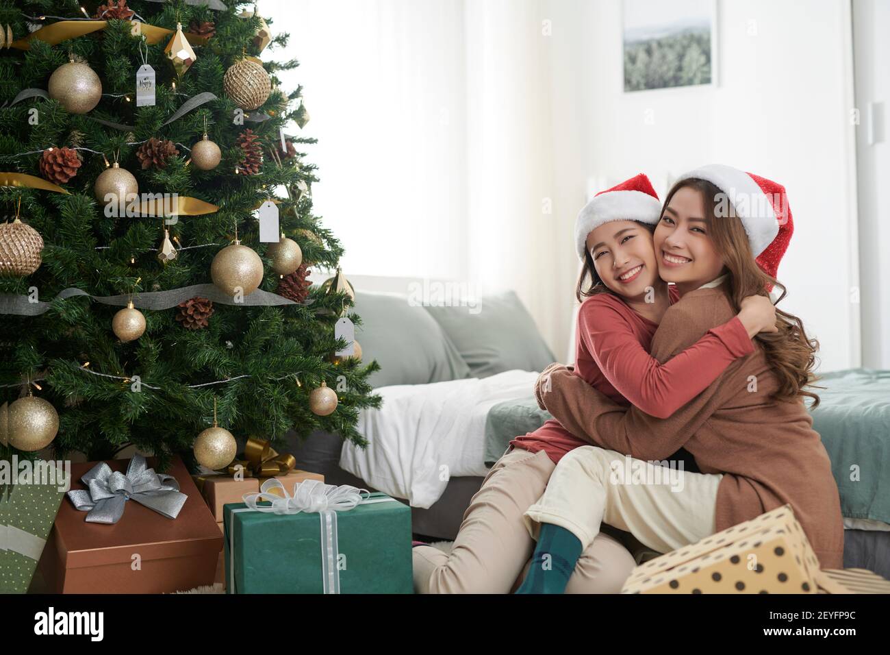 Best friends hugging each other Stock Photo - Alamy