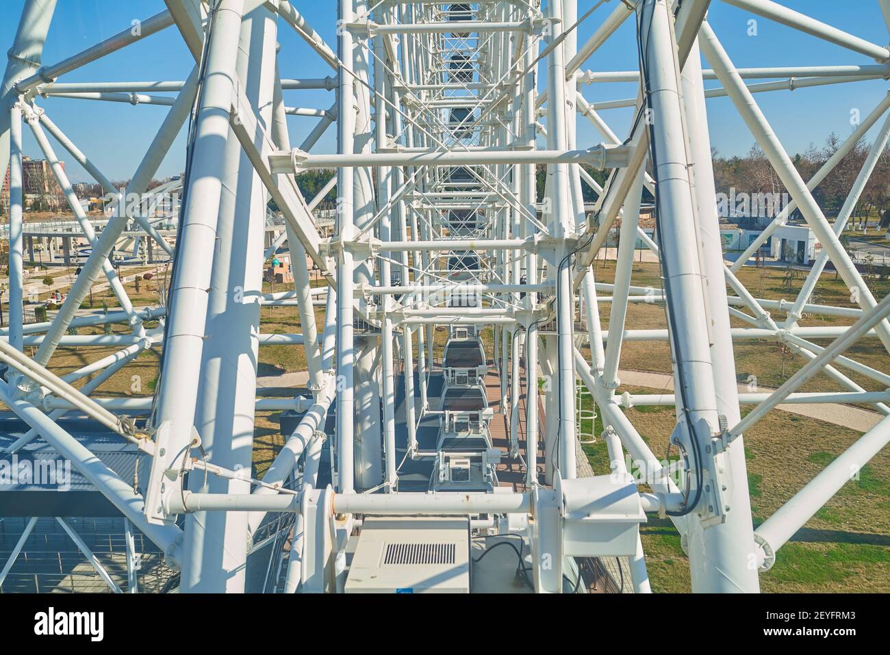 Ferris wheel in entertainment center Stock Photo - Alamy
