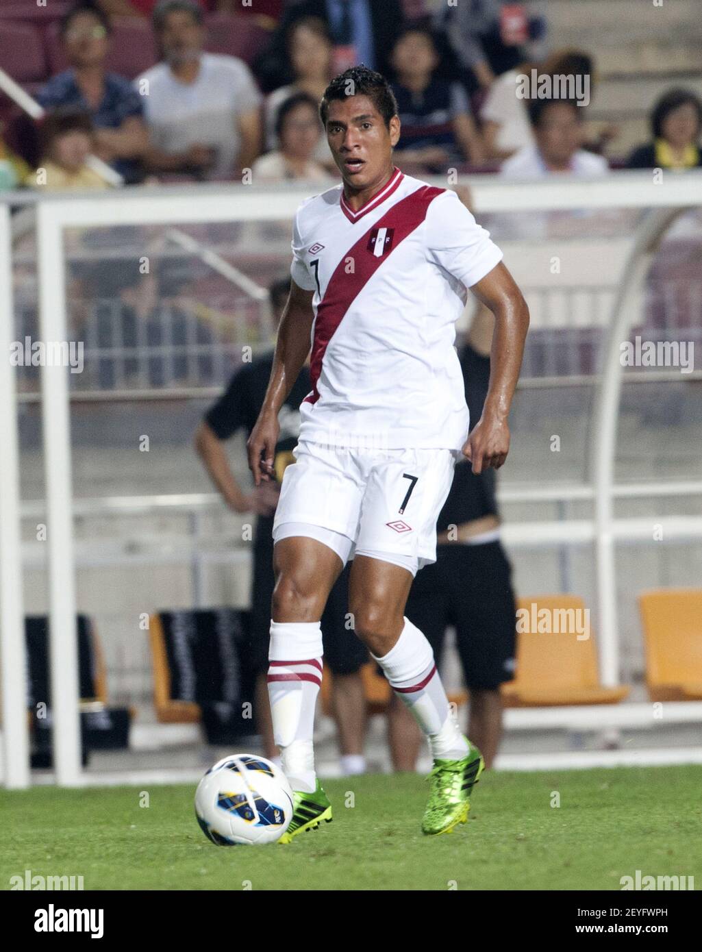 14 August 2013 - Suwon, South Korea : Peru national soccer team player ...