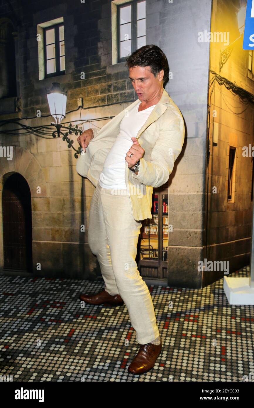 Juan Soler poses backstage at Telemundo's Premios Tu Mundo Awards at ...