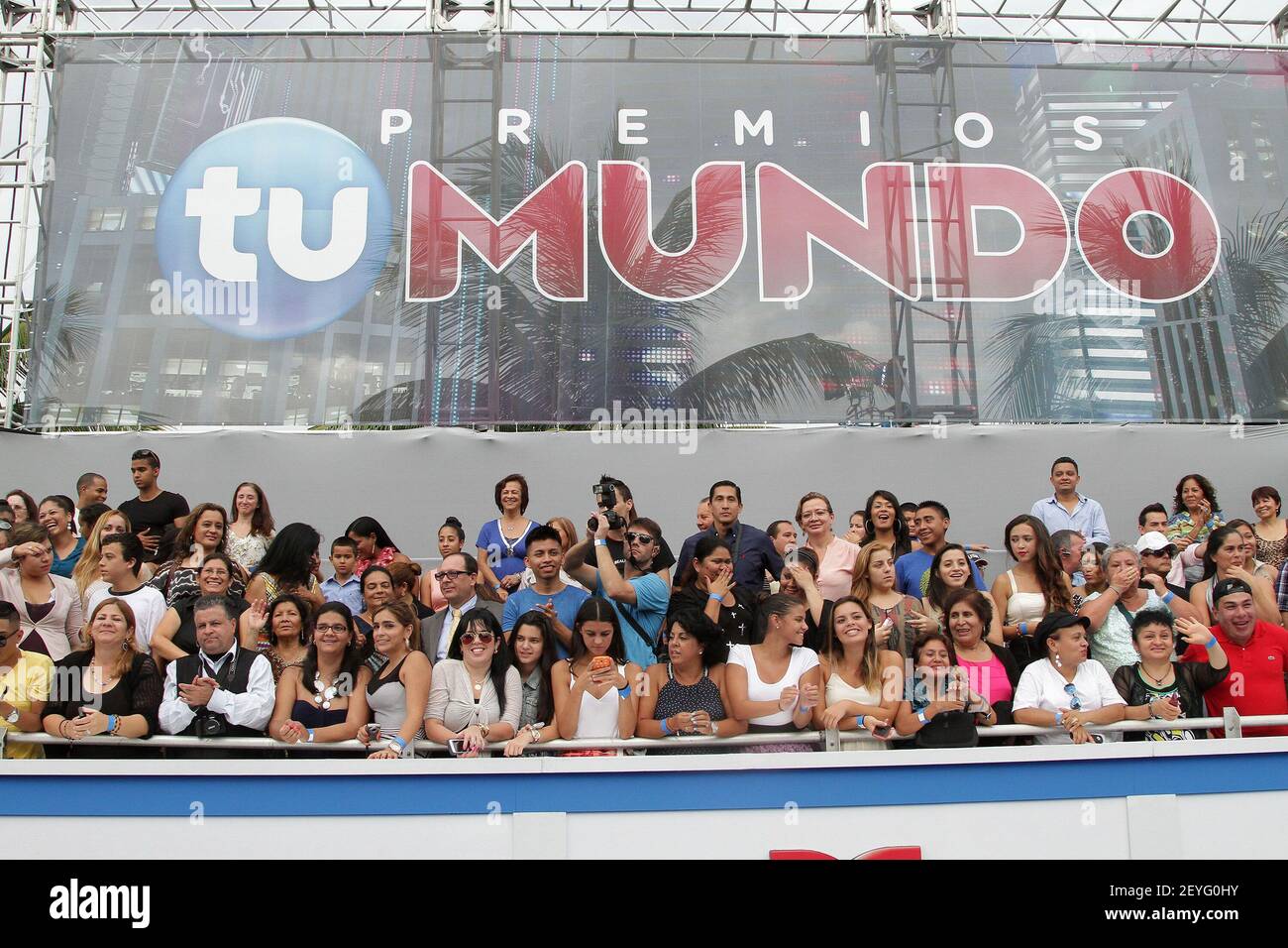 attends Telemundo's Premios Tu Mundo Awards at American Airlines Arena ...