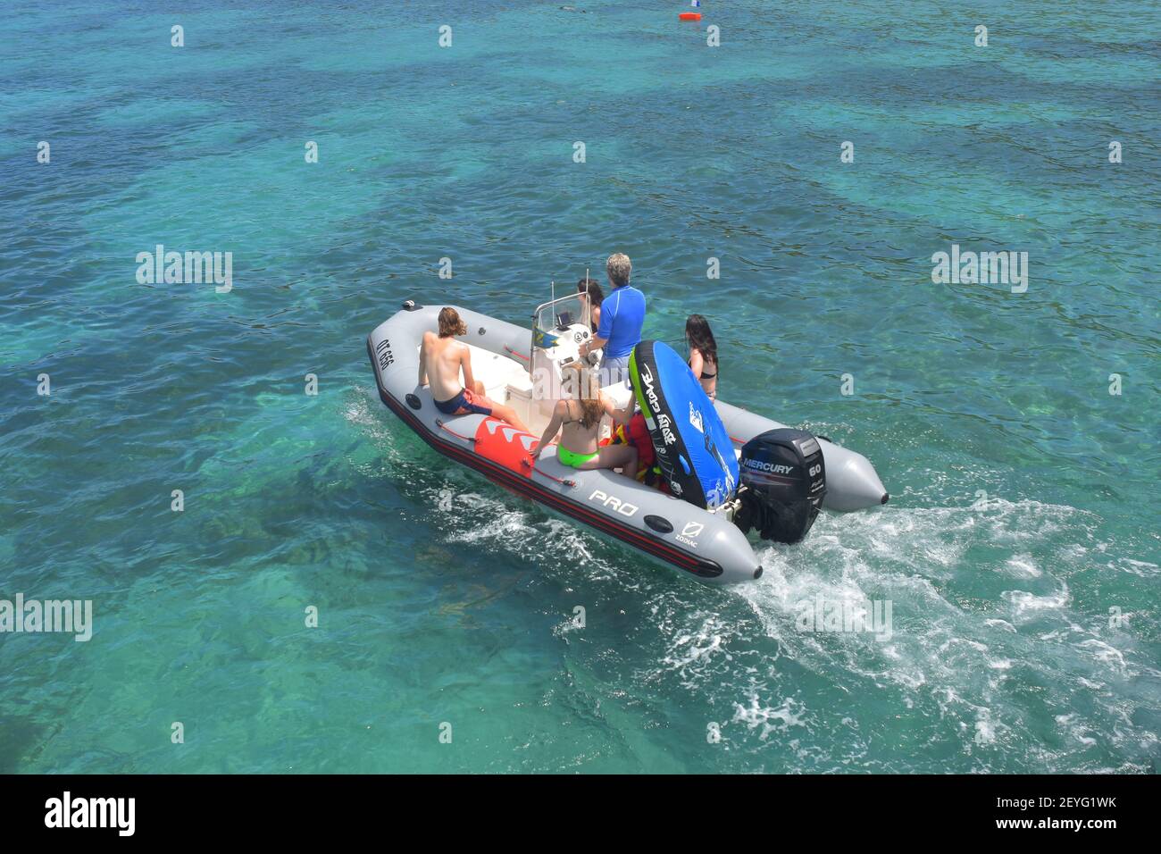 Rib with outboard motor hi-res stock photography and images - Alamy