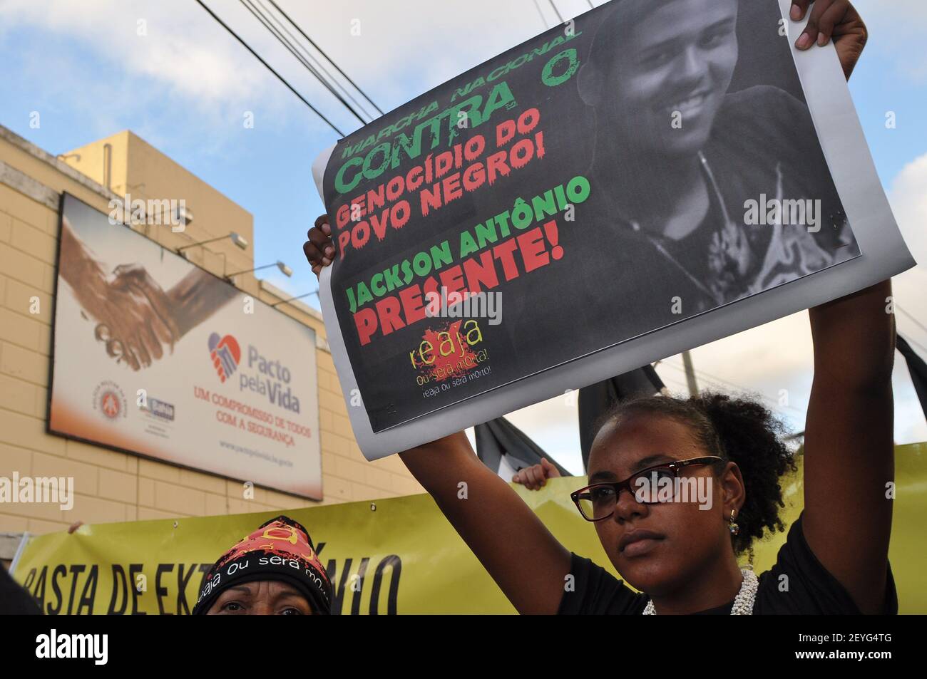 People on the National March Against Genocide of Black People, on ...