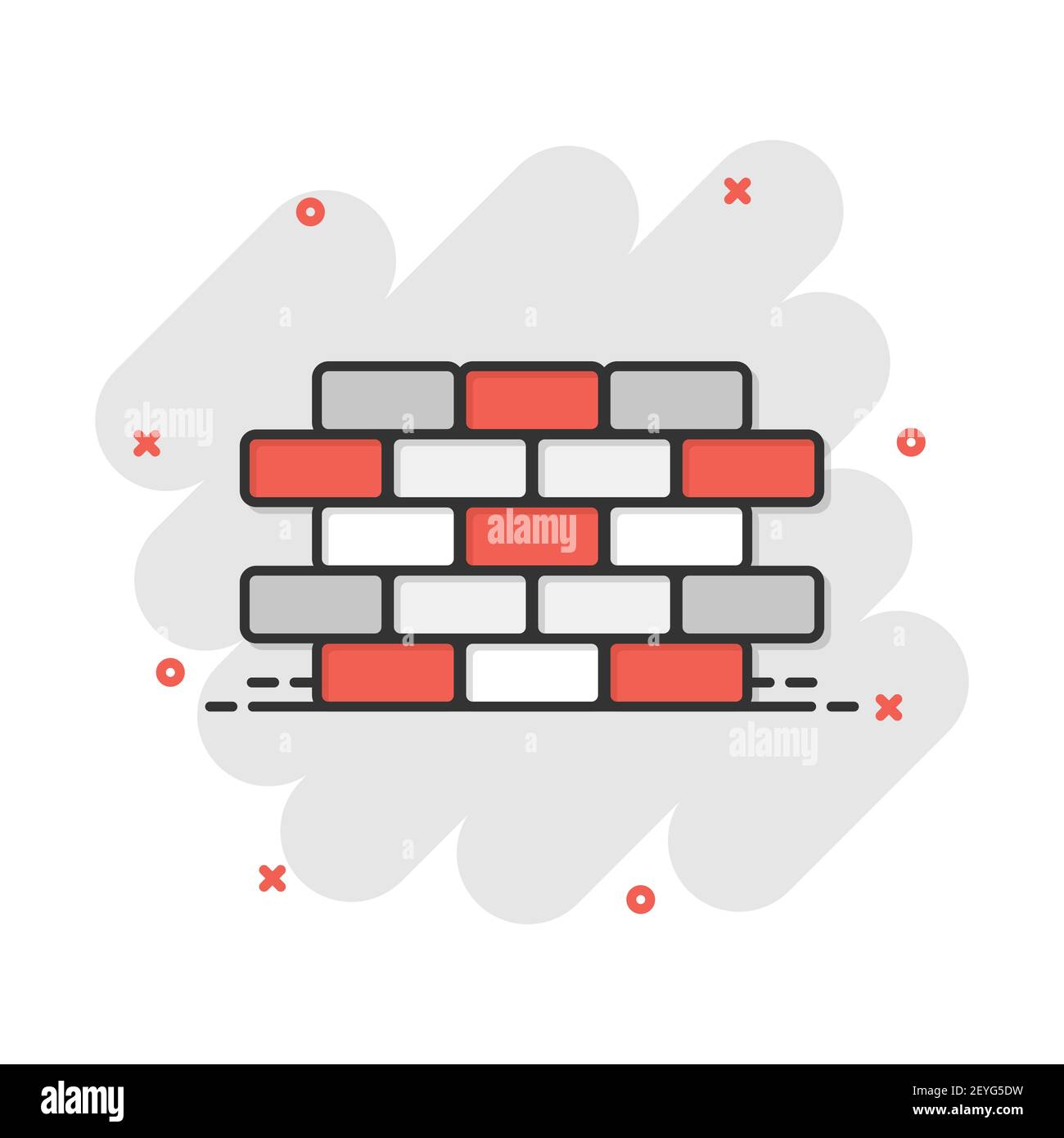 Cartoon brick cement Cut Out Stock Images & Pictures - Alamy