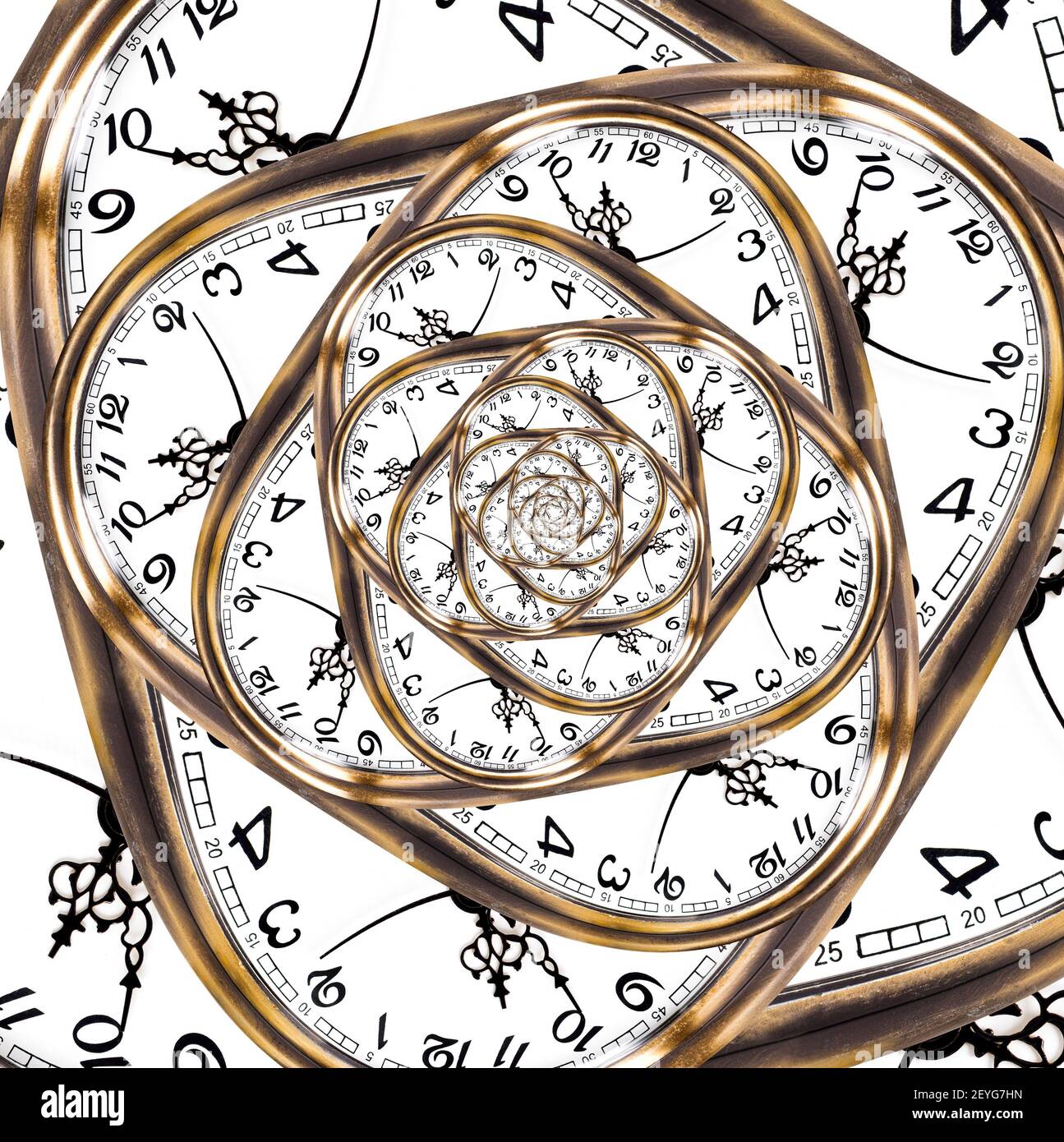 Endless time shortage and deadline pressure concept. Abstract ...