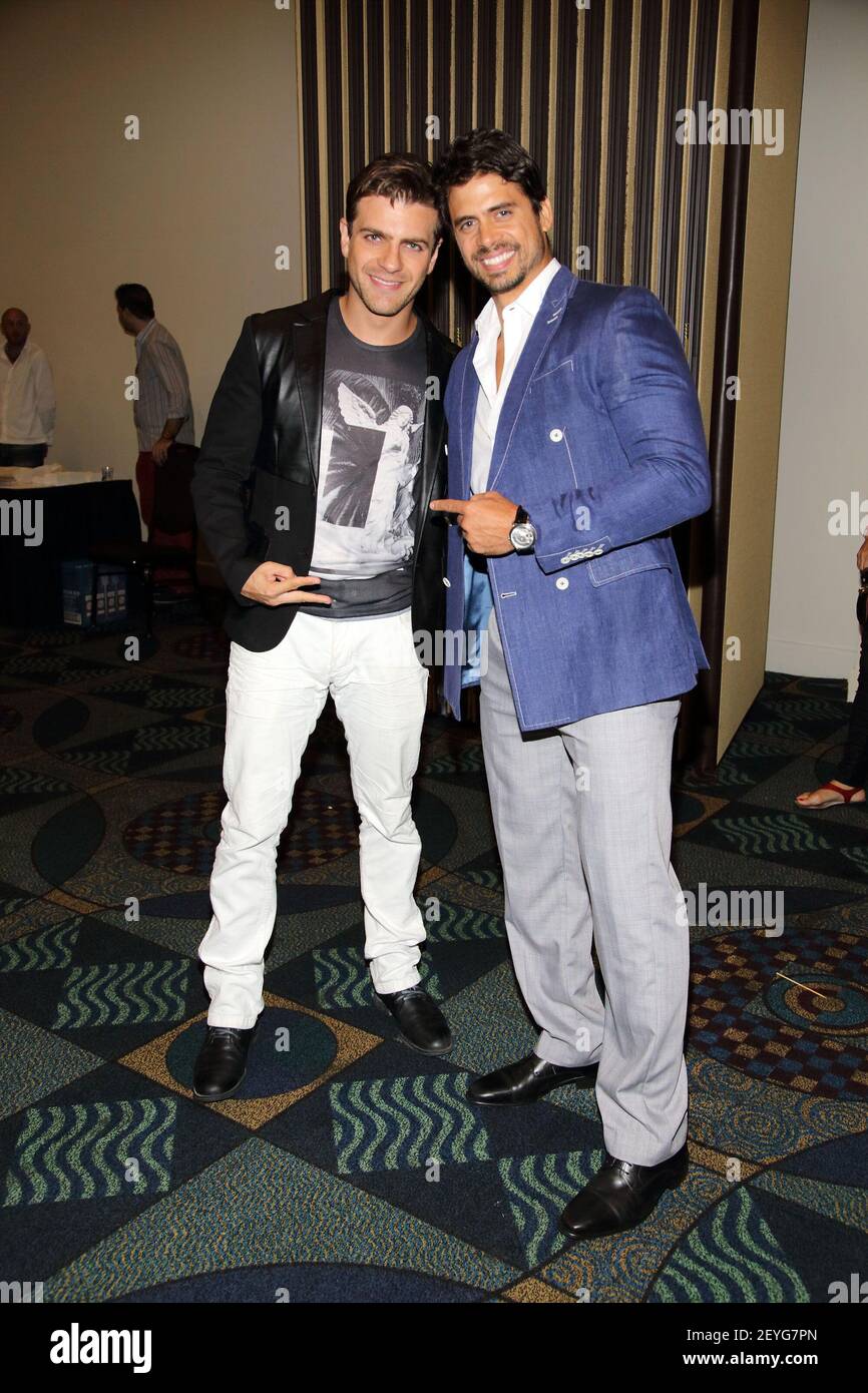 Pablo Azar y Pedro Moreno attends the Miami Beach Convention and Beauty ...