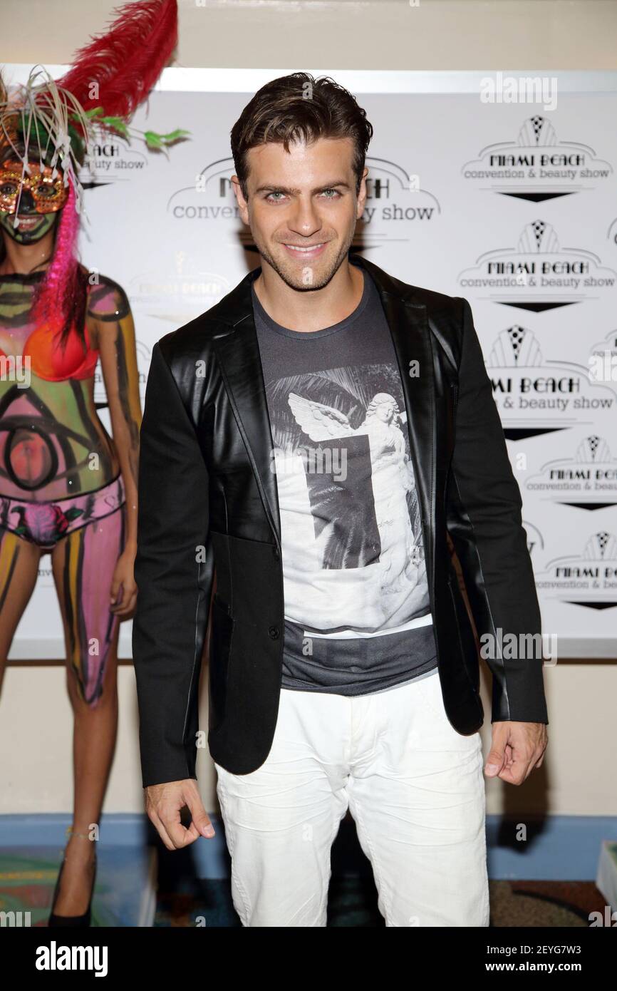 Pablo Azar attends the Miami Beach Convention and Beauty show at the ...