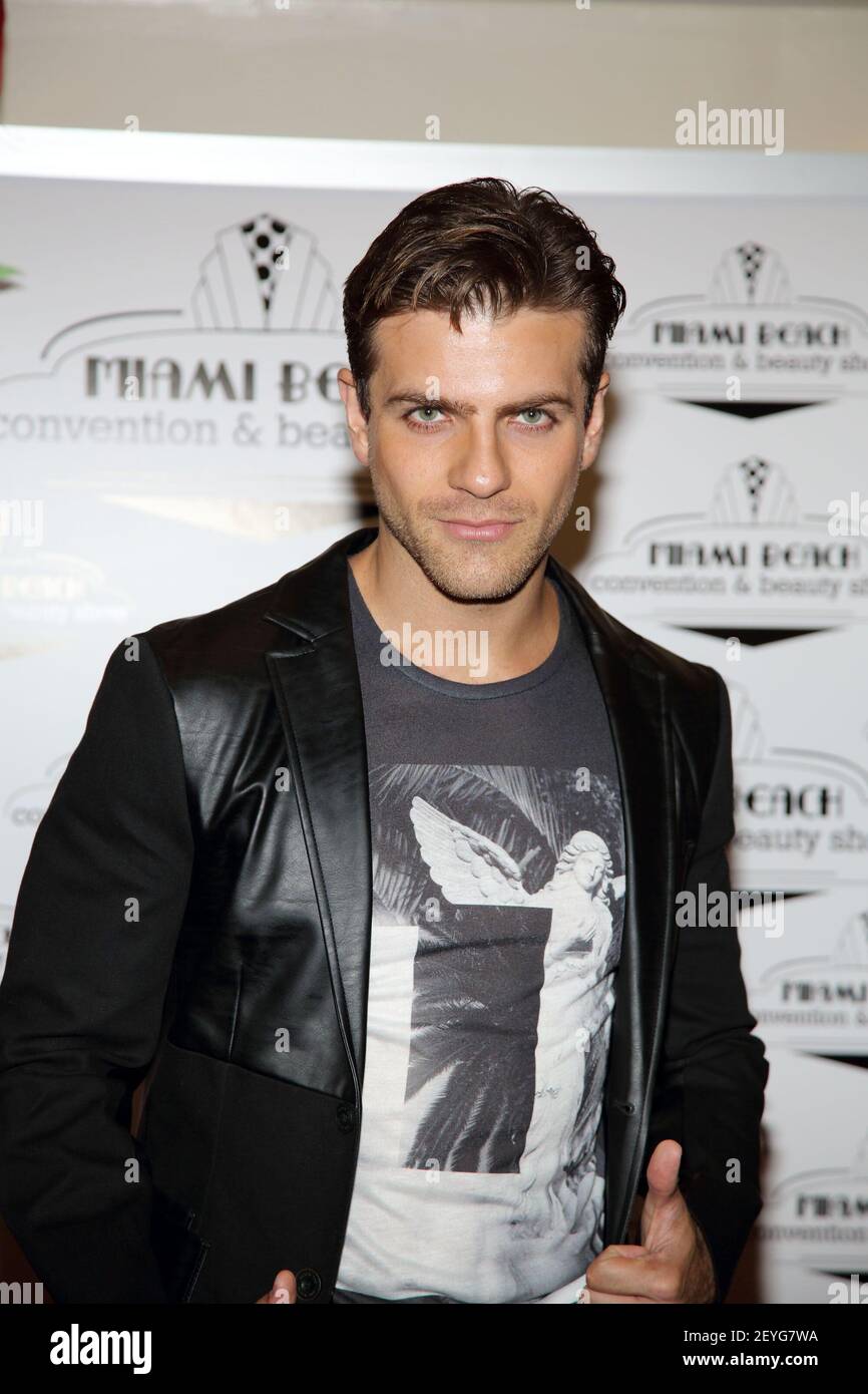 Pablo Azar attends the Miami Beach Convention and Beauty show at the ...