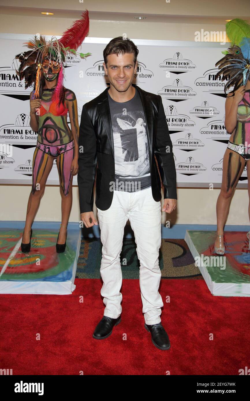 Pablo Azar attends the Miami Beach Convention and Beauty show at the ...