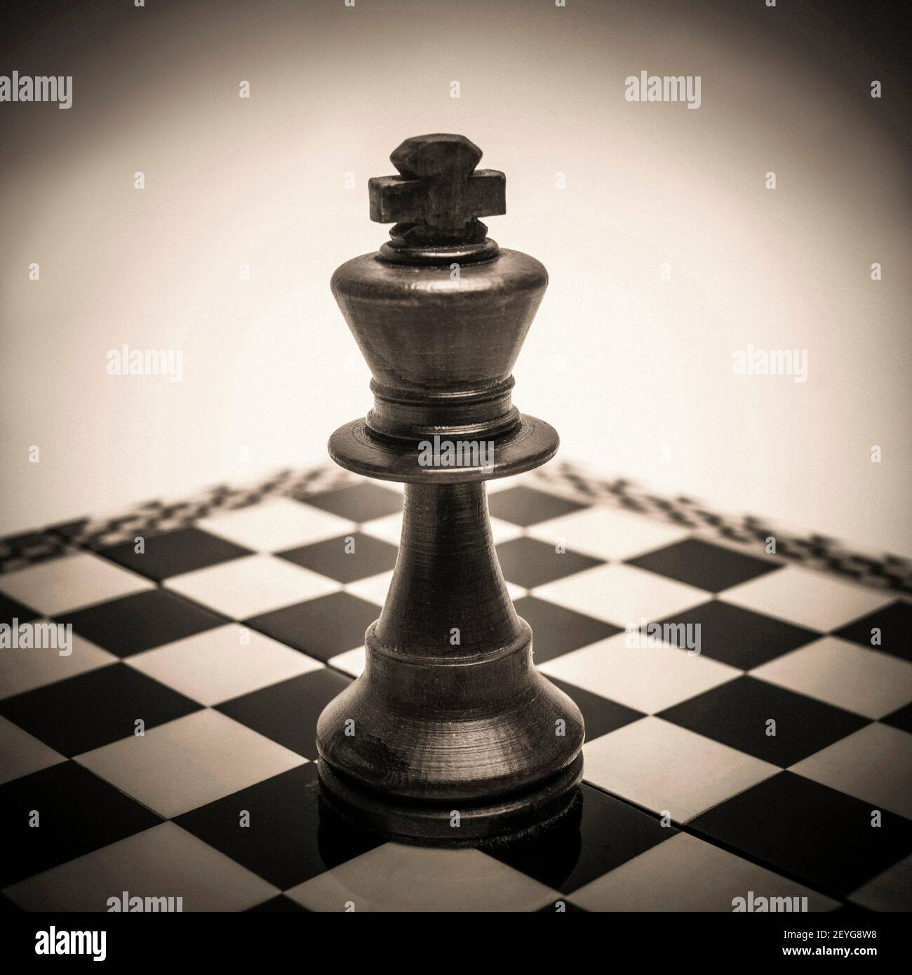 Chess piece king alone hi-res stock photography and images - Alamy