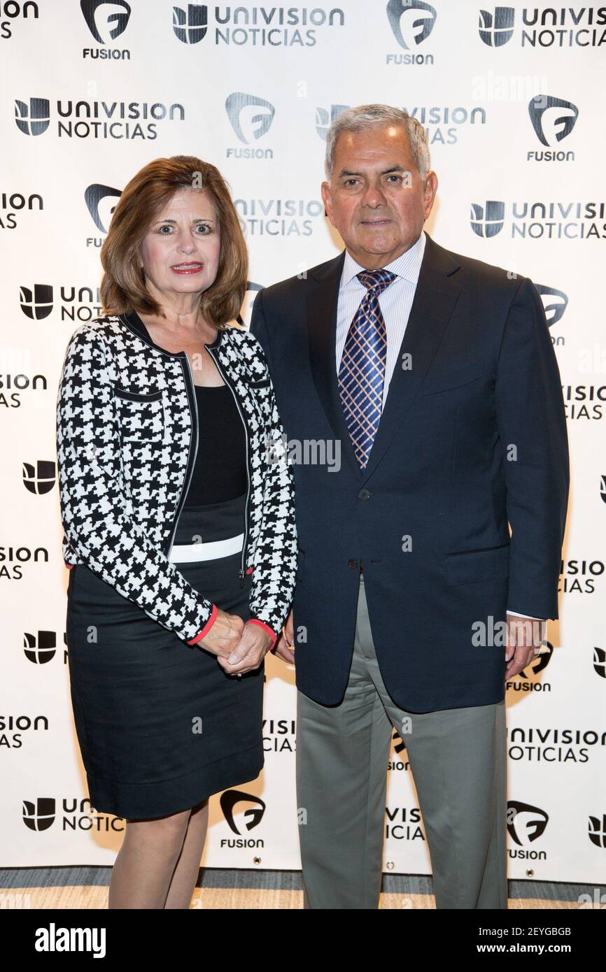 Dr. Bibi and Dr. Cesar Conde attends Fusion- Univision an ABC Univision ...
