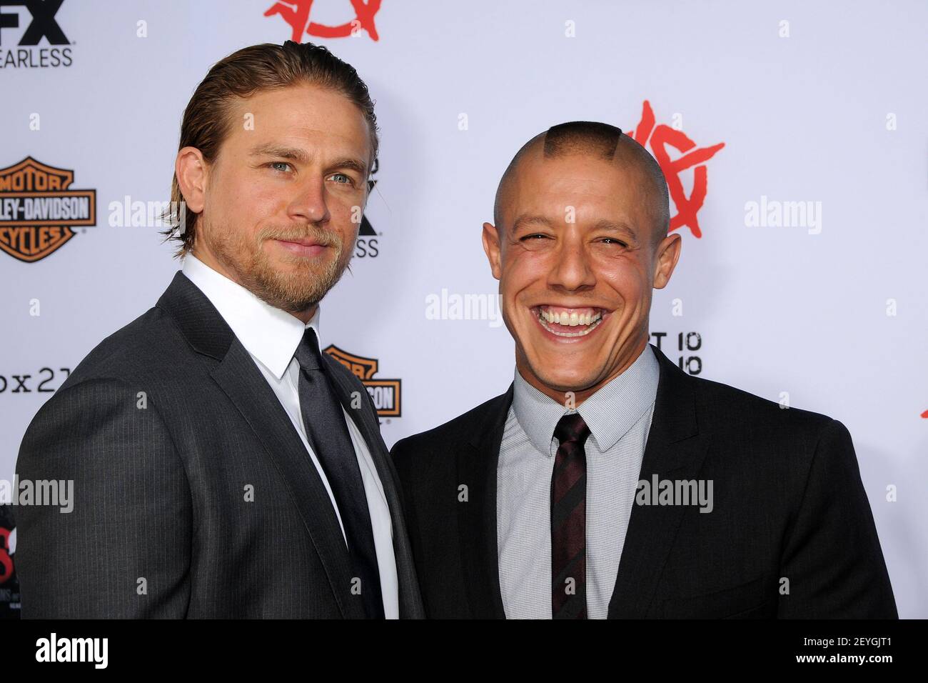 Theo Rossi And Charlie Hunnam