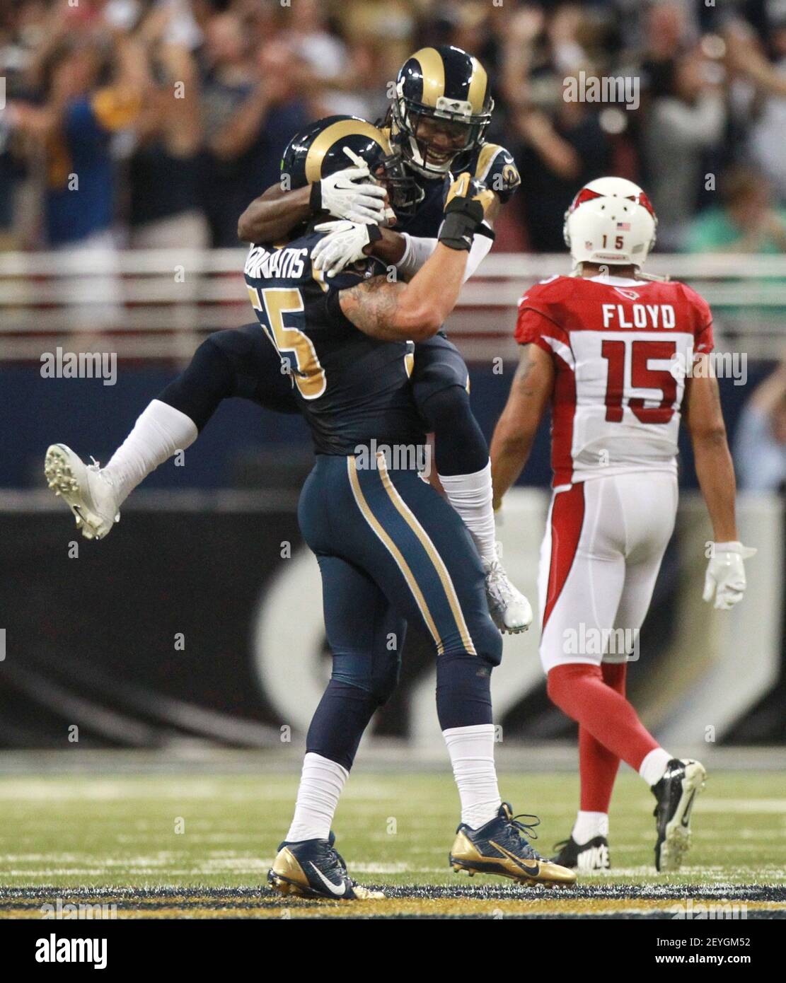 St. Louis cornerback Janoris Jenkins celebrates linebacker James ...