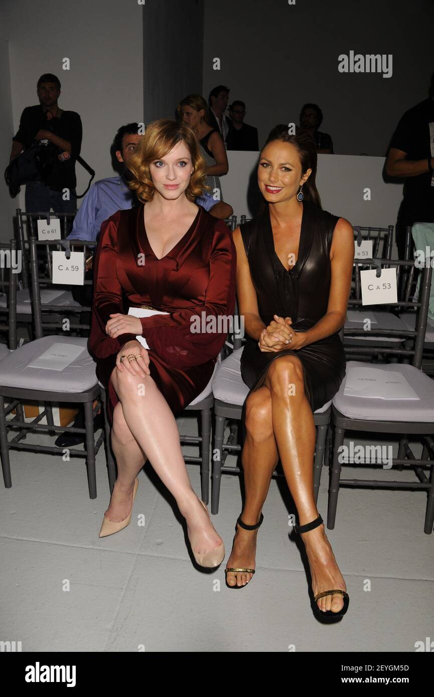 Christina Hendricks, Stacy Keibler attends the Zac Posen Spring 2014 ...