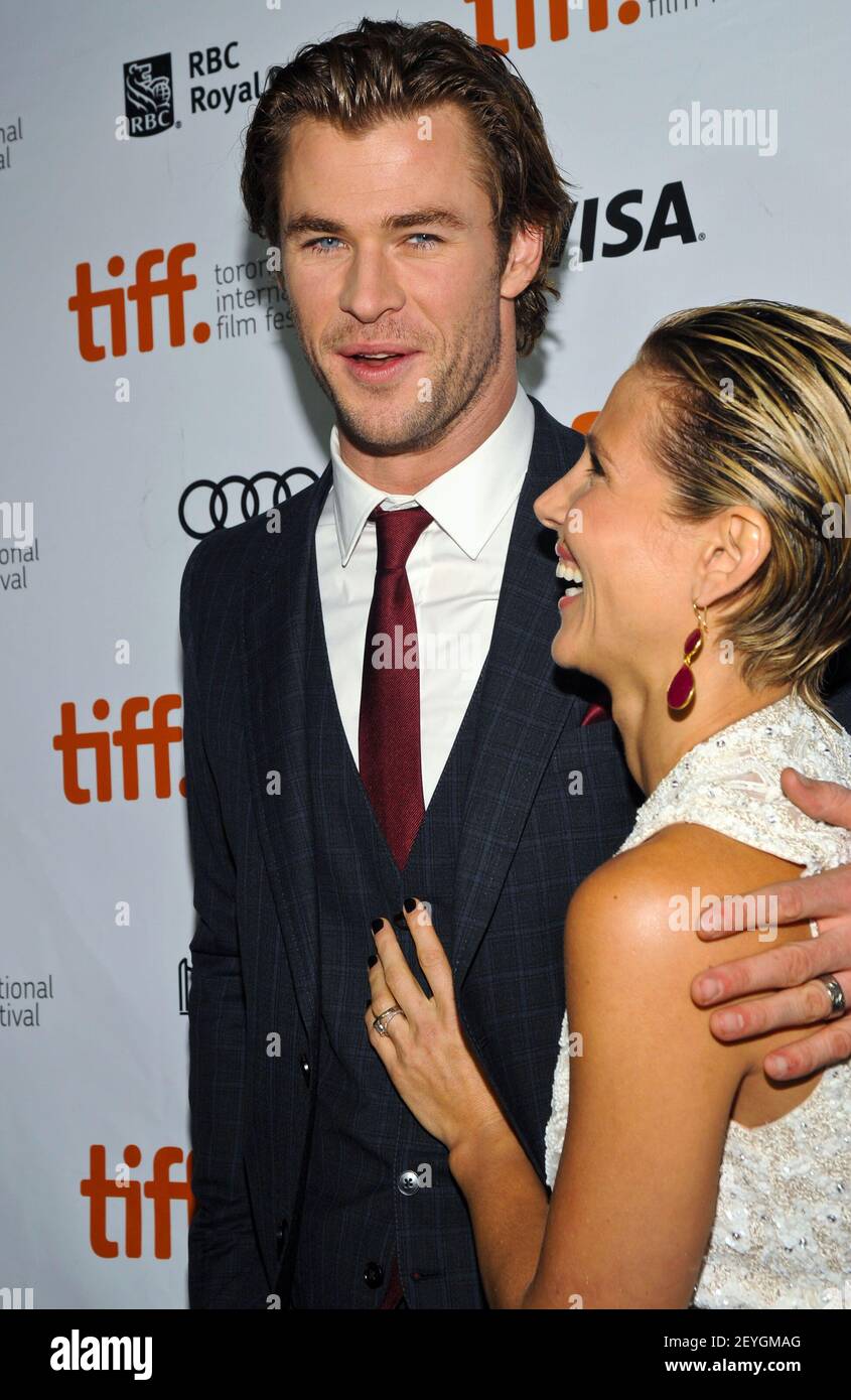 08 September 2013 - Toronto, Ontario, Canada - Chris Hemsworth, Elsa ...