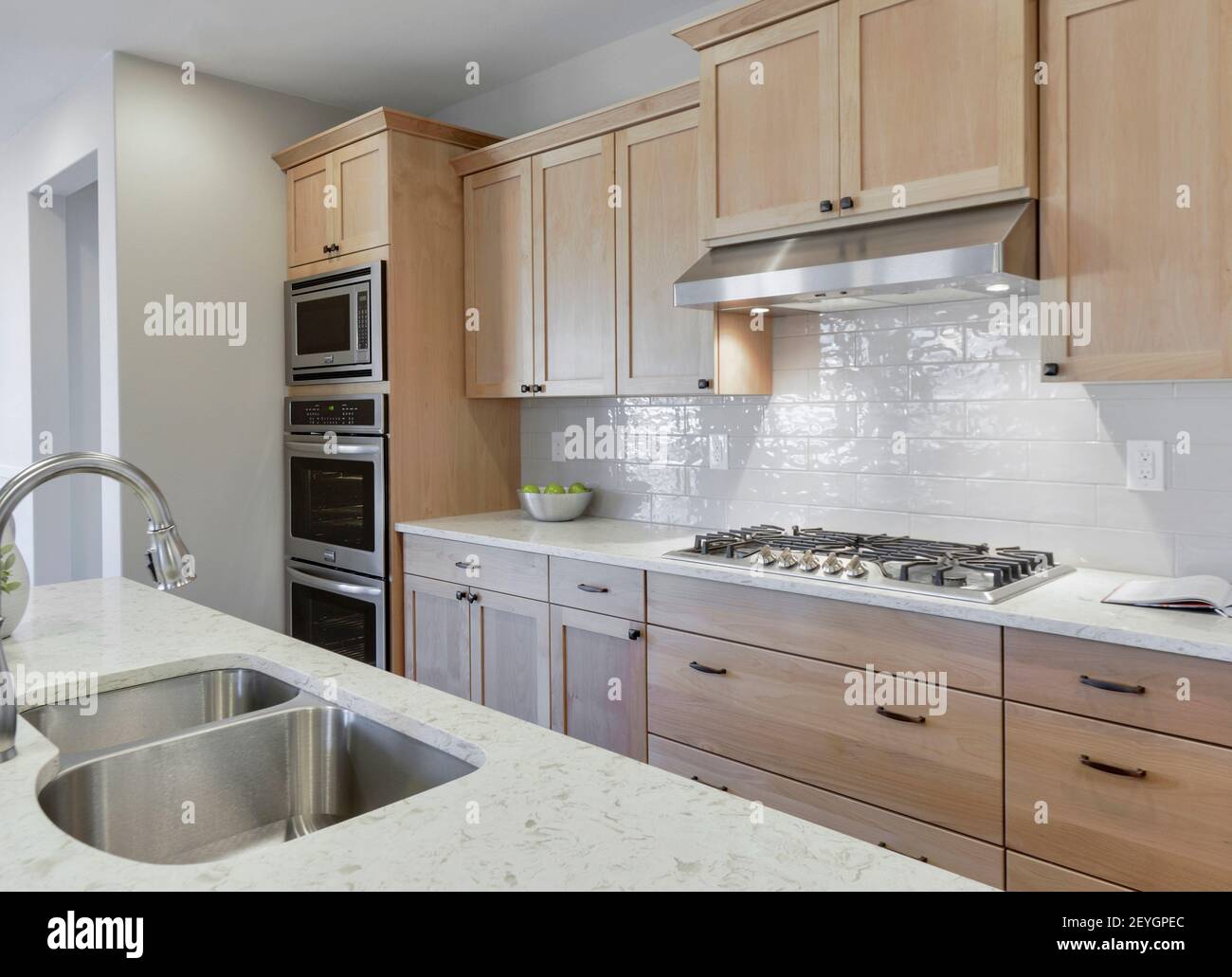 Modern residential kitchen interior Stock Photo - Alamy