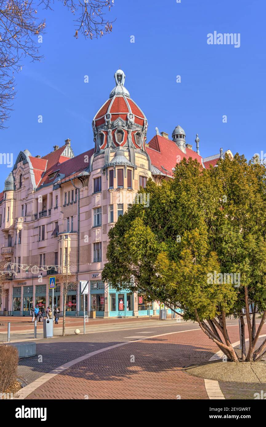 Szeged streetscape, Hungary Stock Photo - Alamy