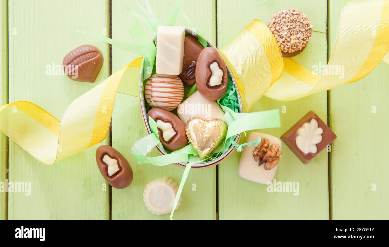 Selection of different chocolates Stock Photo - Alamy