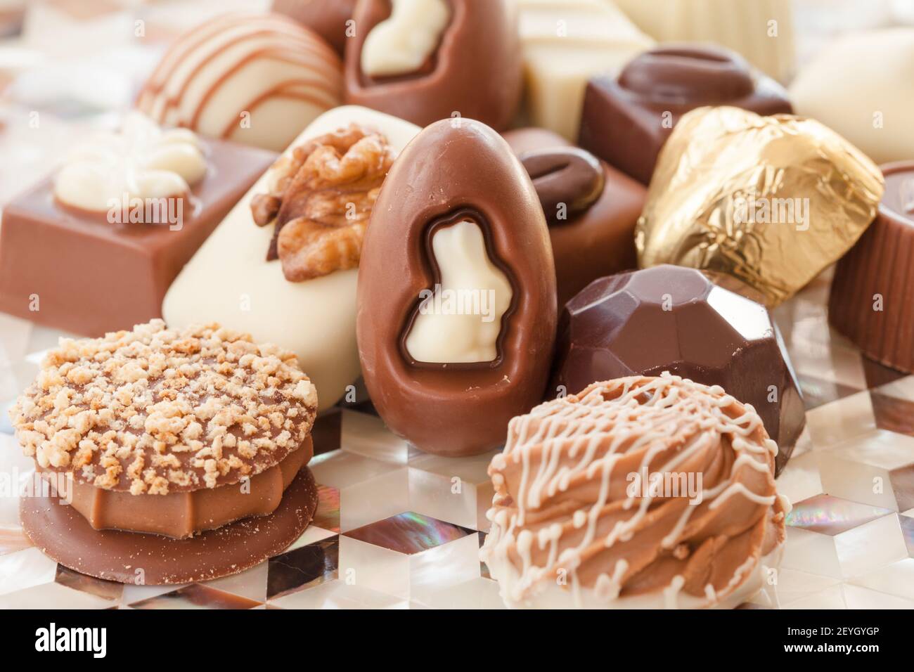 Selection of different chocolates Stock Photo - Alamy