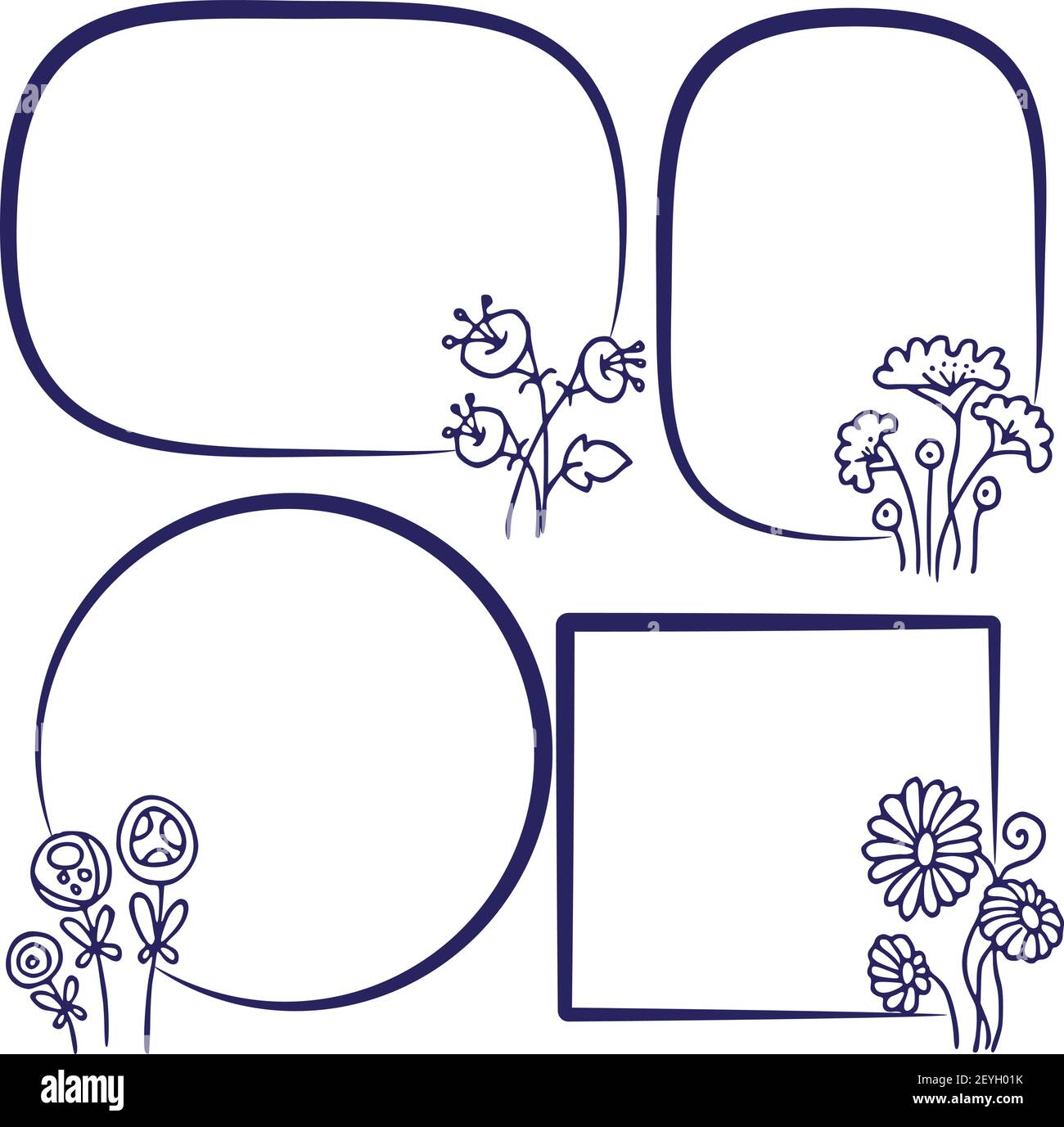 vector carton border frame background set Stock Vector Image & Art - Alamy