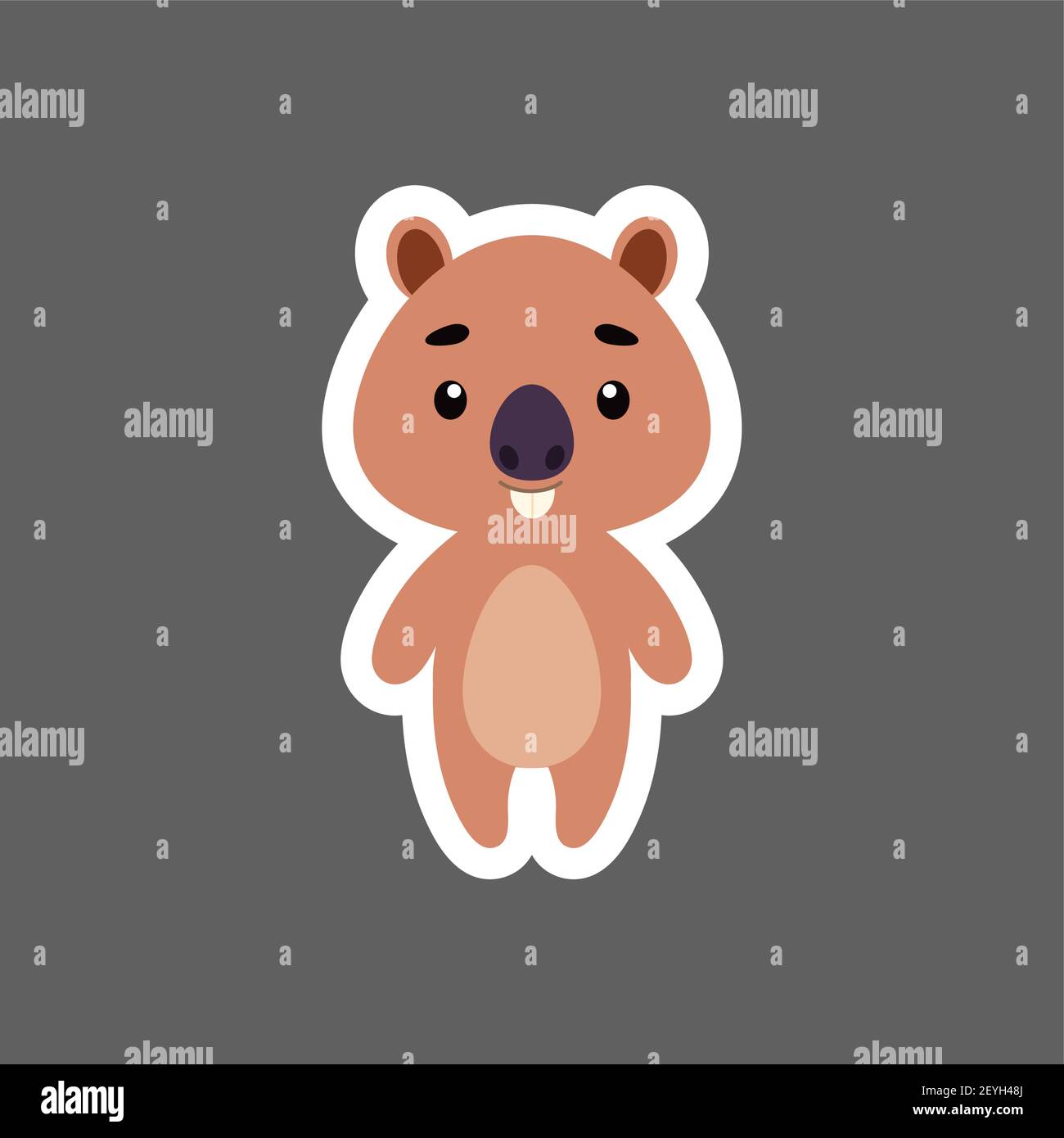 Capybara baby Stock Vector Images - Alamy