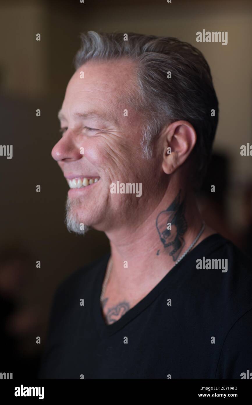Metallica Lead Singer James Hetfield attends the screening of METALLICA ...