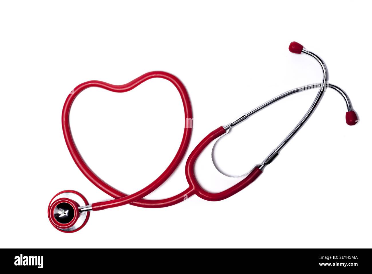 Red Heart Stethoscope Stock Photo - Alamy