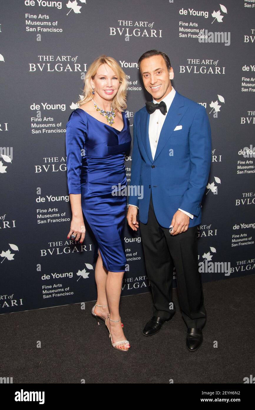 Karen Sutherland, Alan Malouf attend The Art Of Bulgari event held at ...