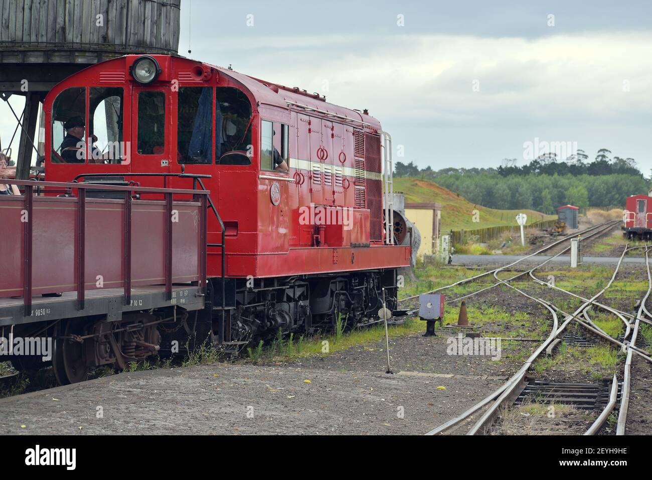 AUCKLAND, NEW ZEALAND - Jan 17, 2021: View of English Electric DE507 ...