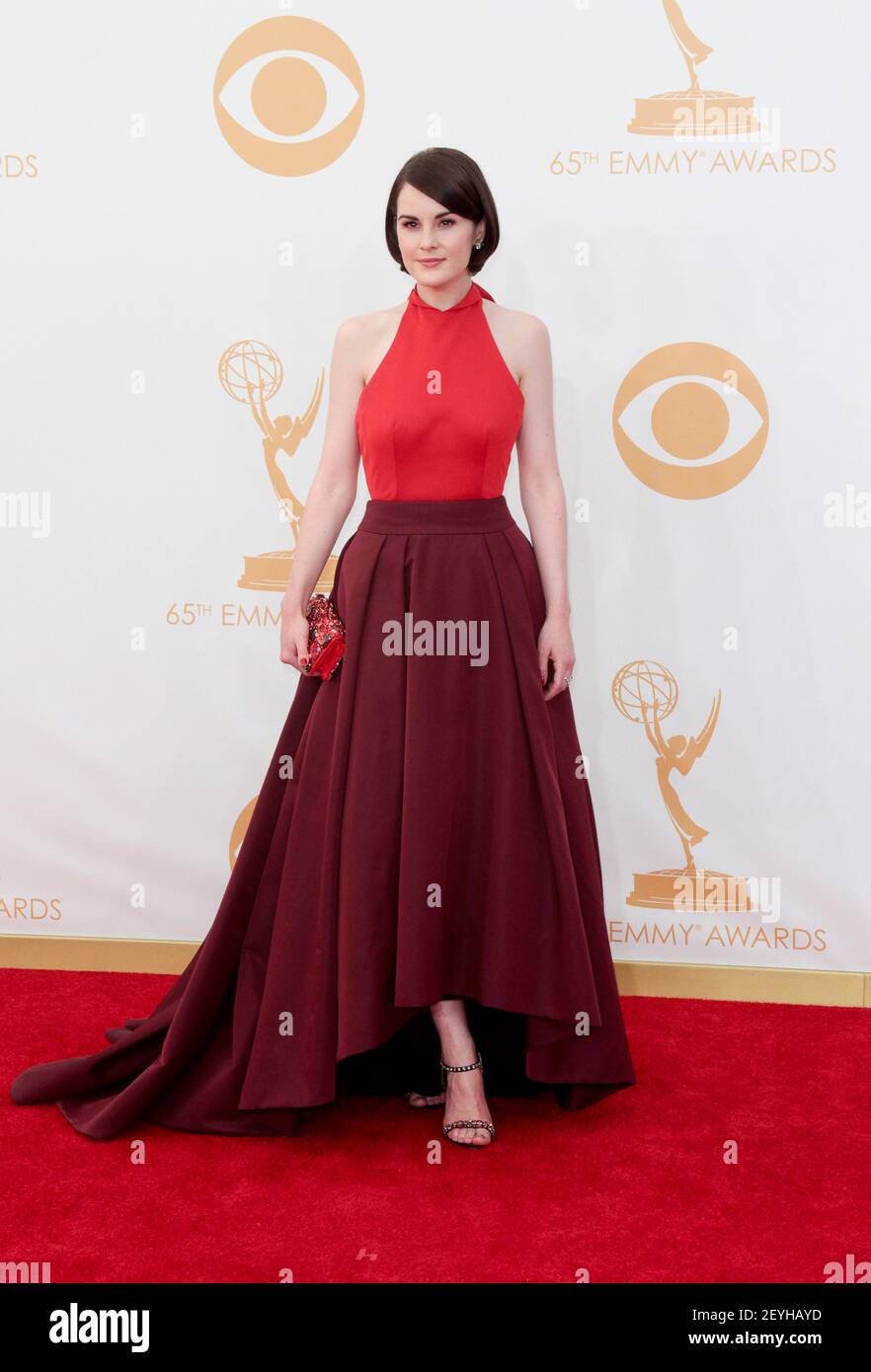 Actress Michele Dockery attends the 65th Emmy Awards held at the Nokia ...