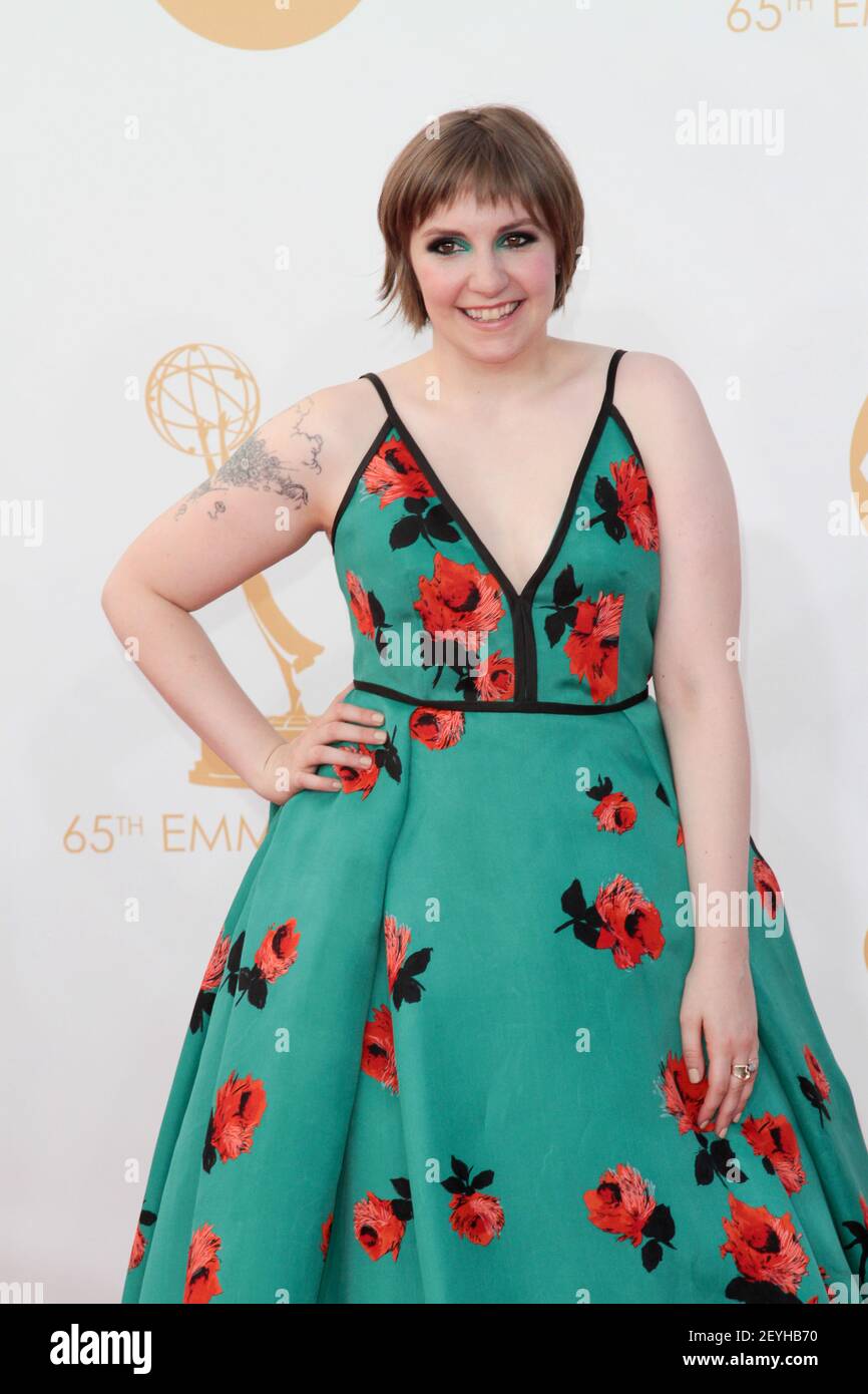 Actress Lena Dunham attends the 65th Emmy Awards held at the Nokia ...