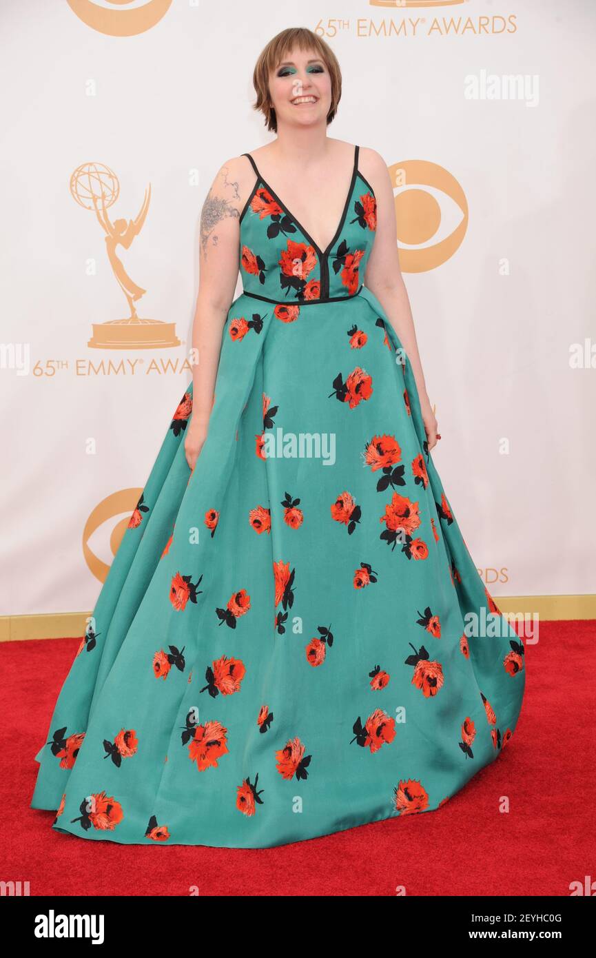 Lena Dunham arrives to the 64th Primetime Emmy Awards, held at the ...